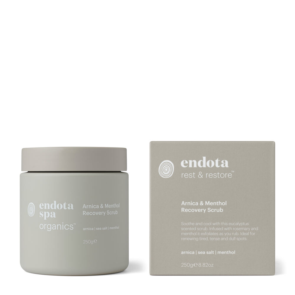Arnica & Menthol Recovery Scrub 250g by Endota | One Fine Baby