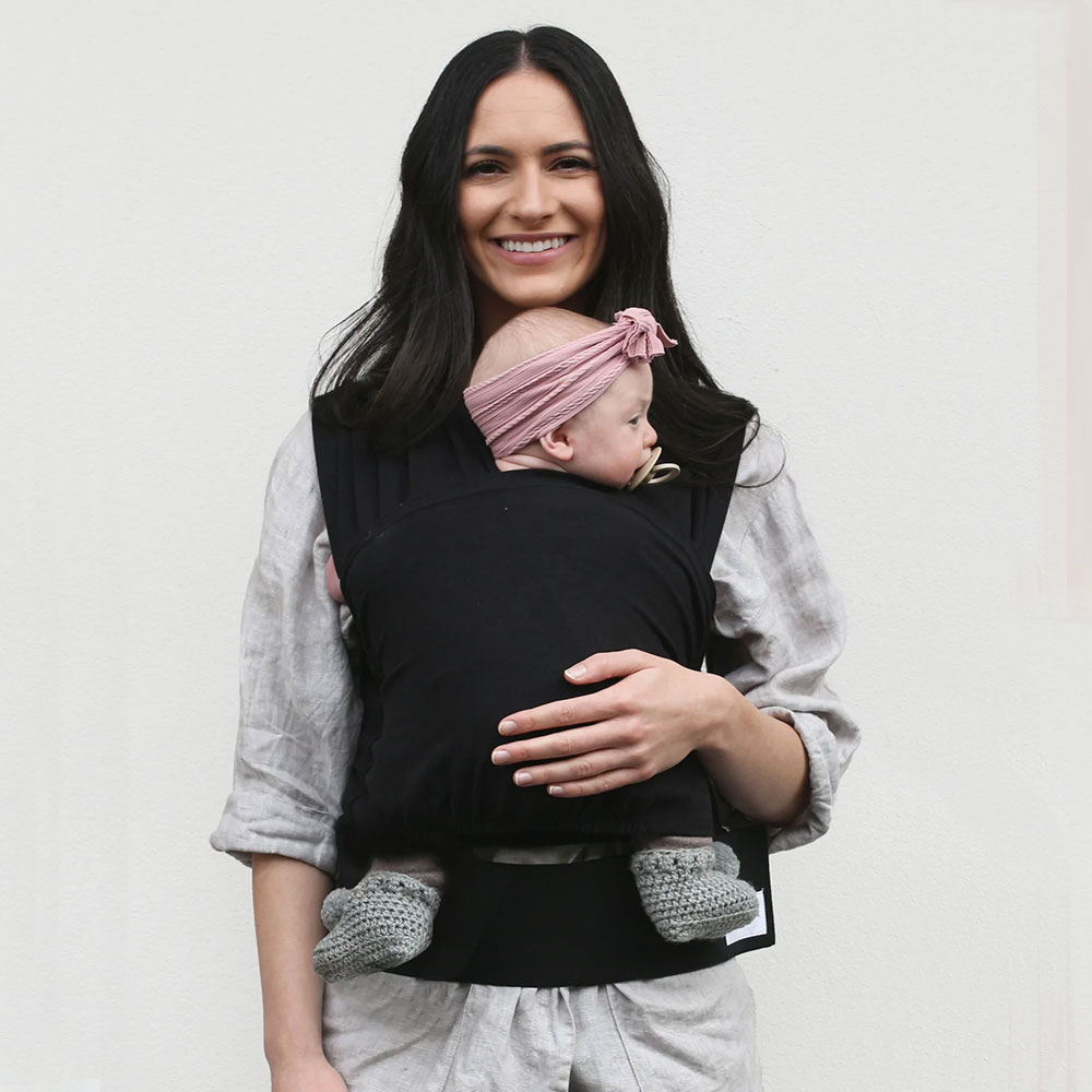Newborn Carrier in Black by BabyDink | One Fine Baby