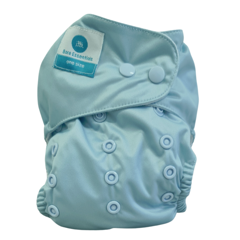 Bare Essentials - One Size Fits Most - Cloth Nappy - Ice Blue, Bamboo ...