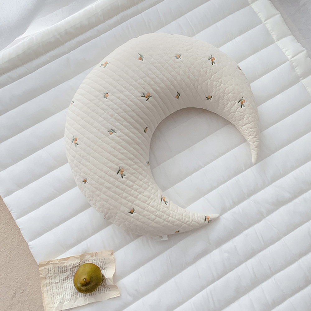 Moon Pillow in Olive | One Fine Baby