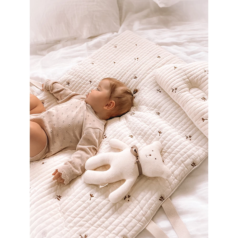 One Fine Baby - Quilted Nap Bed in Cotton Flower