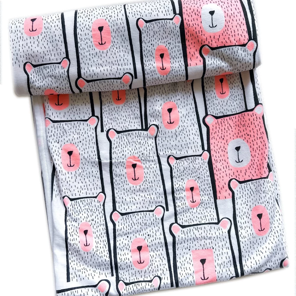 One Fine Baby - Koala Hugs Newborn Swaddle Wrap in Pinky Bears