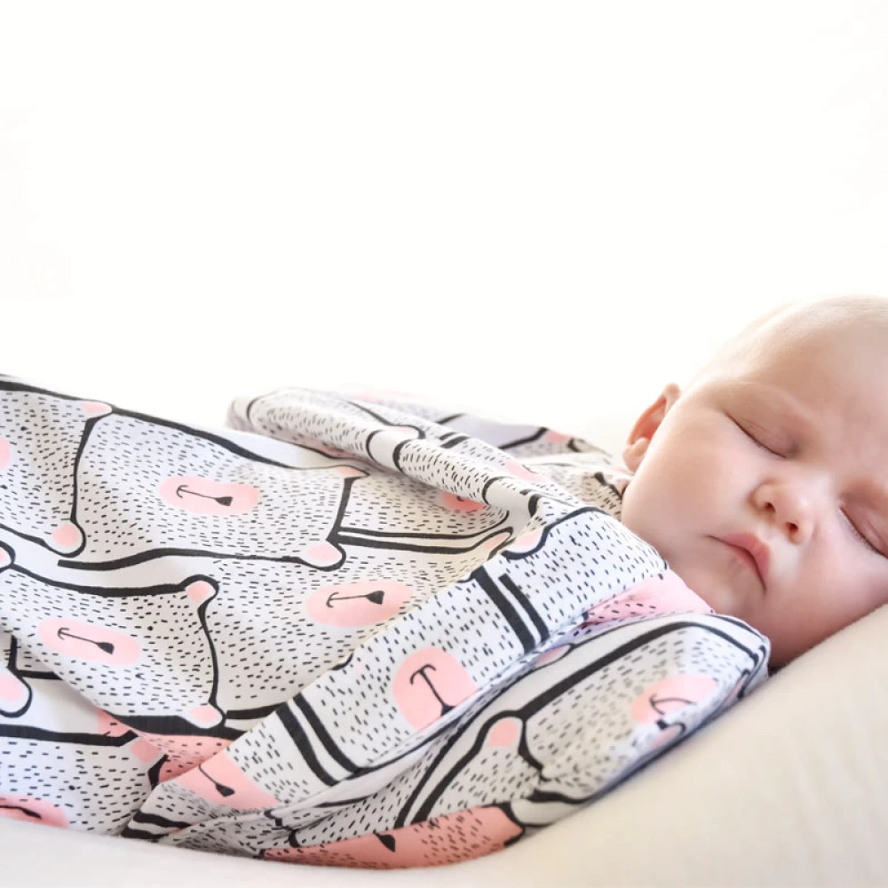 One Fine Baby - Sleepy Hugs Original in Pinky Bears All Seasons