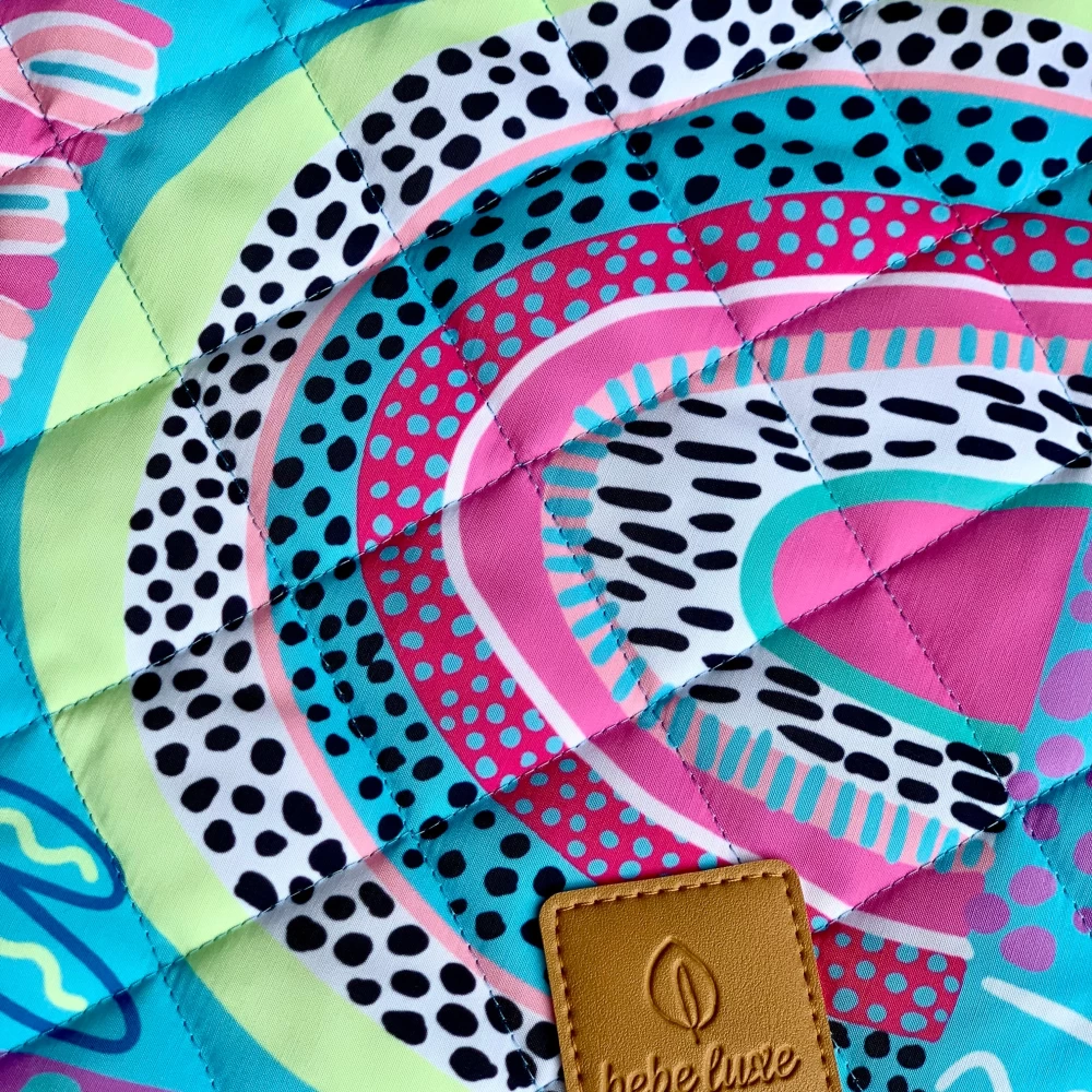 One Fine Baby - Bebe Rainbow Pop Quilted Play Mat