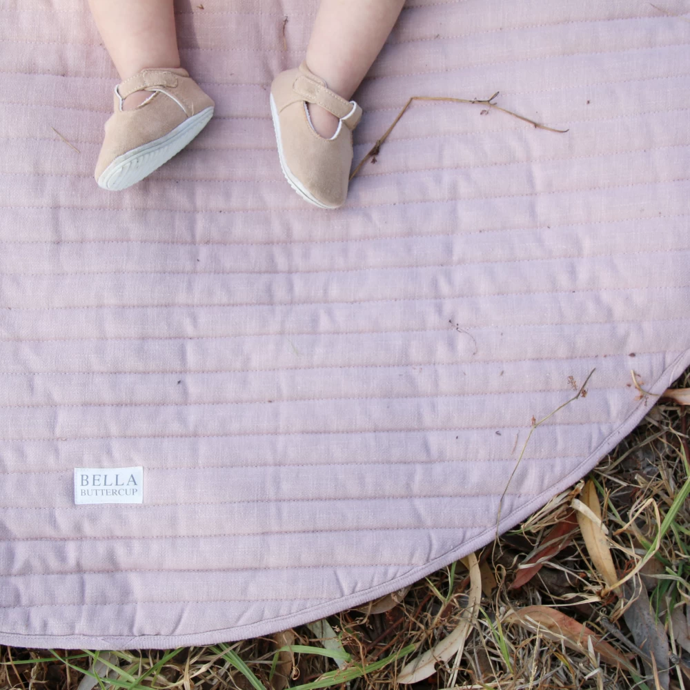 One Fine Baby - Round Play Mat in Rose Water