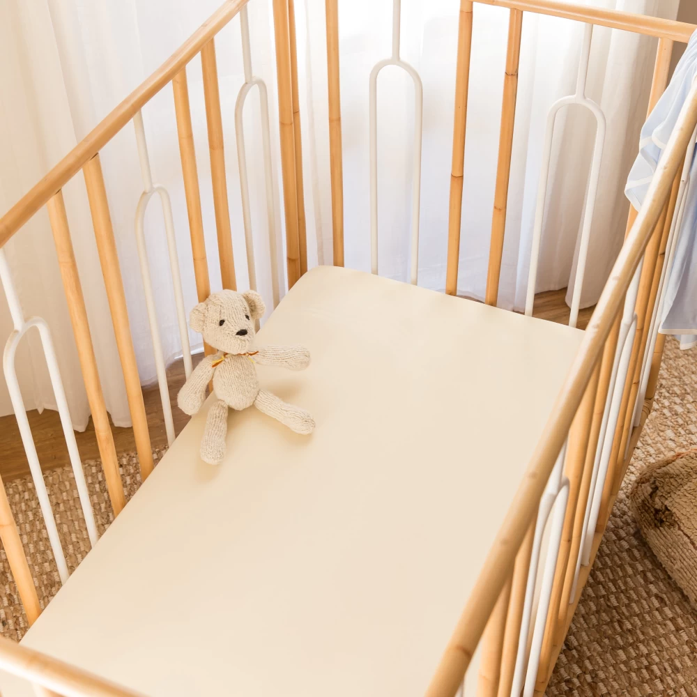 One Fine Baby - Cot Sheet in Butter Yellow