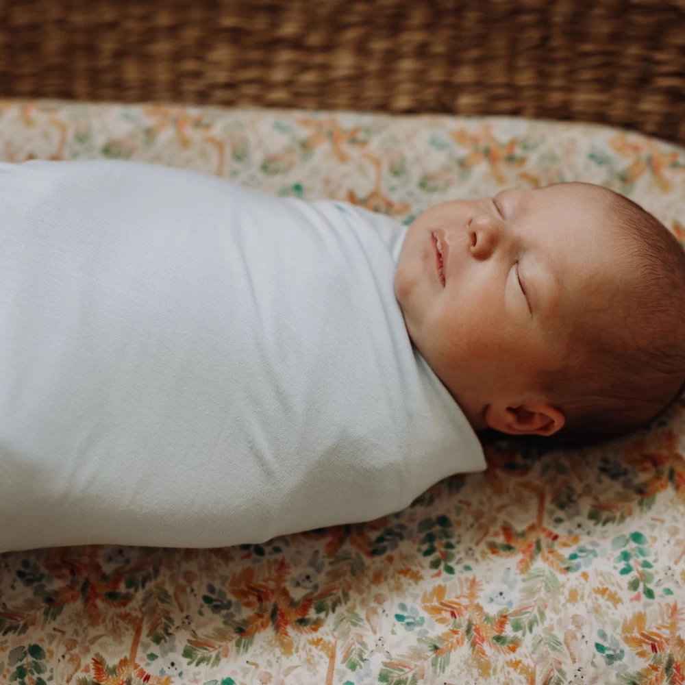 Jersey Wrap in Blue by Hello Chooki | One Fine Baby