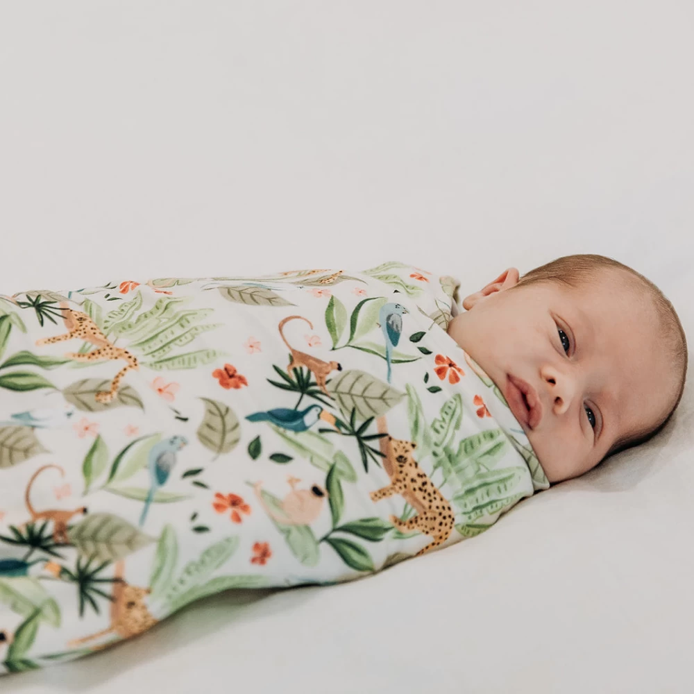 Jersey Wrap in King Of The Jungle by Hello Chooki | One Fine Baby