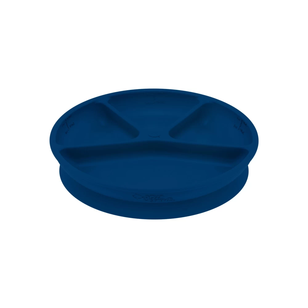 Learning Plate in Navy - 12mo+ by Green Sprouts | One Fine Baby