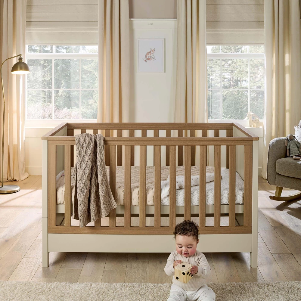 Harwell Cotbed in Cashmere by Mamas & Papas | One Fine Baby