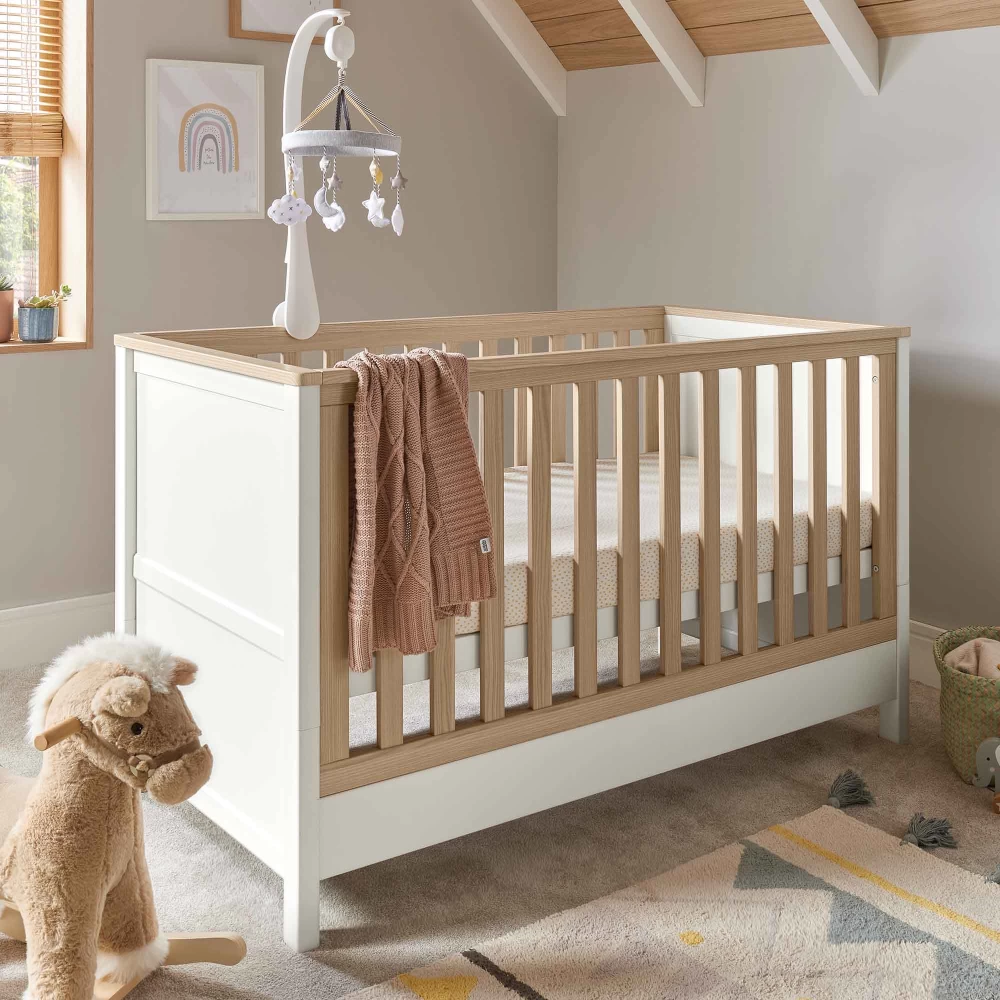Harwell Cotbed in White by Mamas & Papas | One Fine Baby