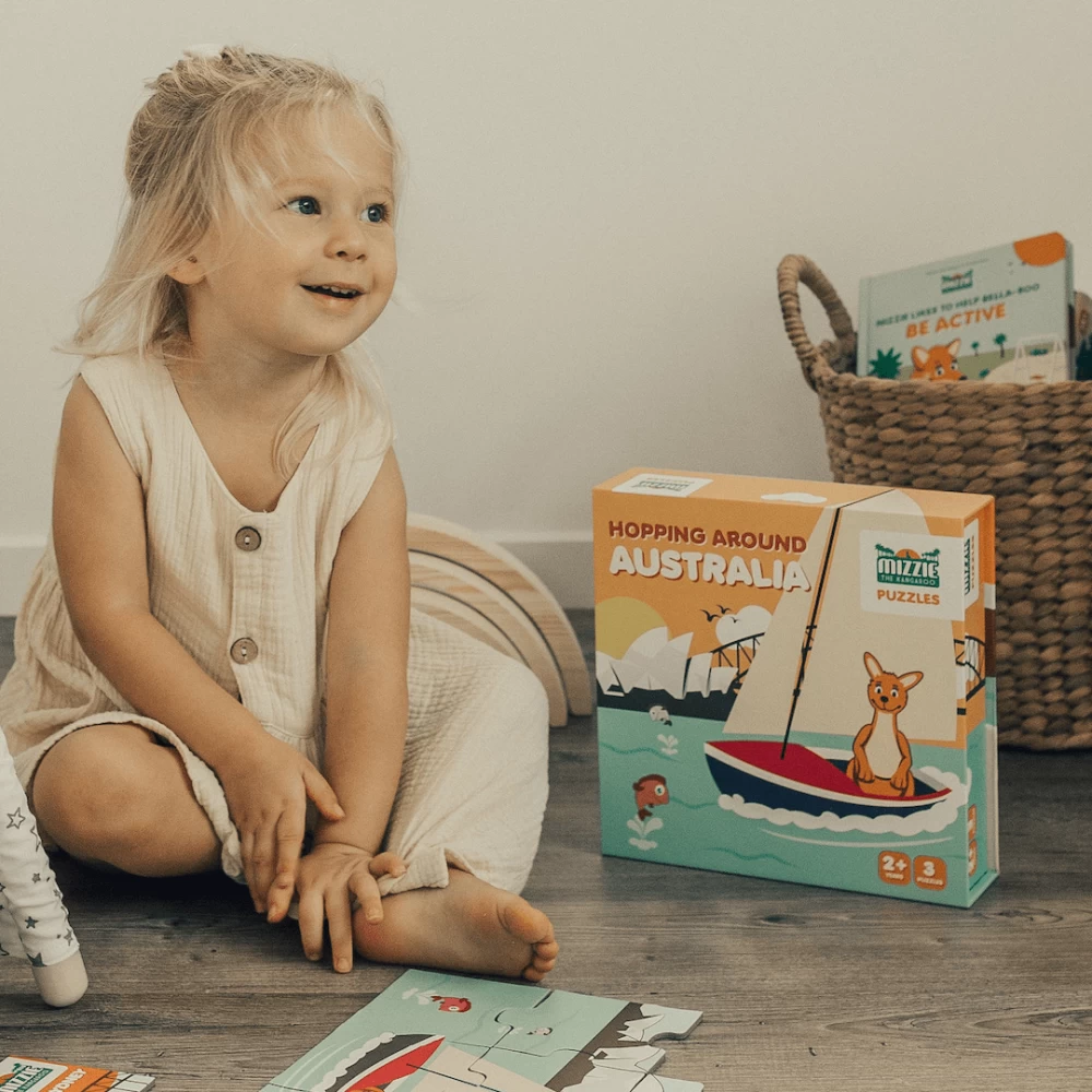 Toddler Birthday Gift Set - Mizzie Sound Book Mizzie Puzzle by Mizzie ...