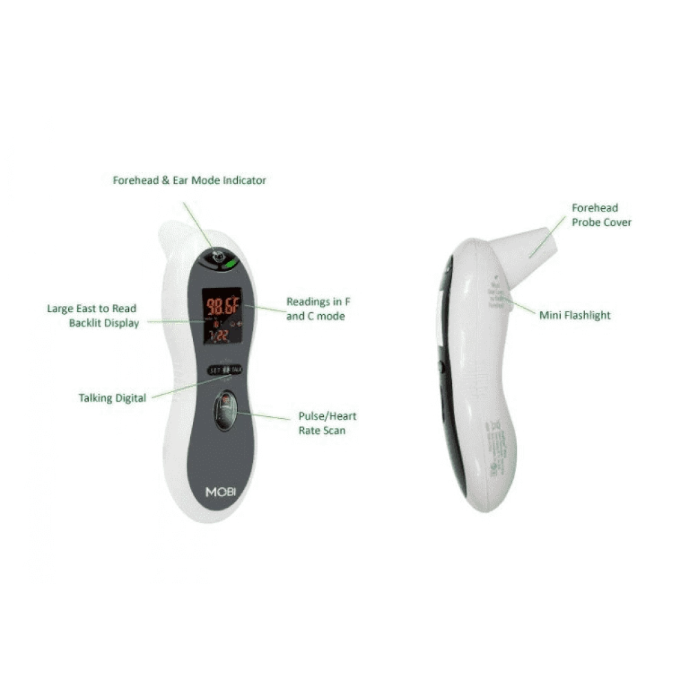 One Fine Baby - Mobi 2-in-1 Digital Baby Thermometer and Pulse Reader